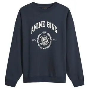ANINE BING Miles Collegiate Sweatshirt - Navy