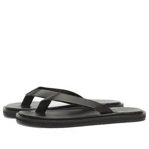 Studio Nicholson Curren Leather Flip Flop - Black
