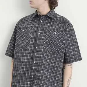 ROA Aair Floweave Printed Check Short Sleeve Shirt