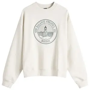 NEW BALANCE Varsity Oversized Crewneck Sweat - Light Heather
