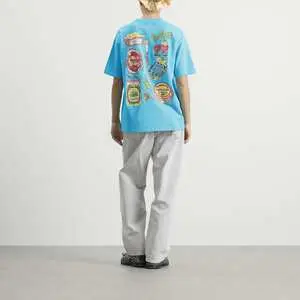 DAMSON MADDER Snack Plate Graphic Tee - Blue