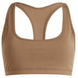 ADANOLA Ultimate Scoop Neck Bralette In | Size: | Elastane/nylon | End Clothing - Brown