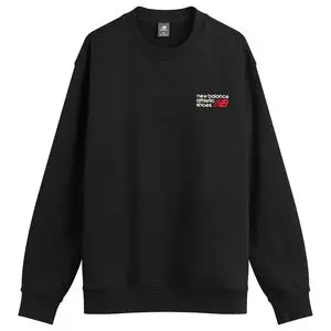 NEW BALANCE Athletics Relaxed Premium Crewneck - Black