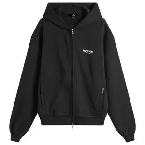 REPRESENT Owners Club Zip Hoodie - Black