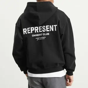 REPRESENT Owners Club Zip Hoodie - Black
