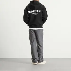 REPRESENT Owners Club Zip Hoodie - Black