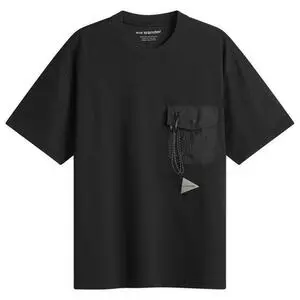AND WANDER Pocket T-shirt - Black