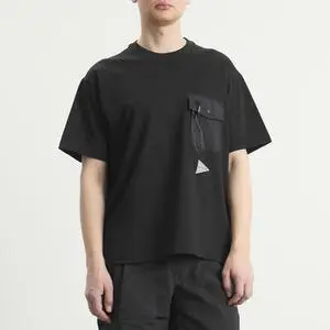 AND WANDER Pocket T-shirt - Black