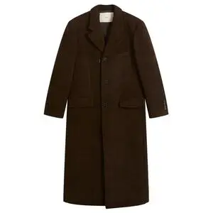 DUNST Wool Boucle Coat - Brown