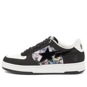 A BATHING APE Floral Patterned Sta 2 Sneaker - Black