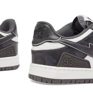 A BATHING APE Camo Leather Sk8 Sta Sneaker