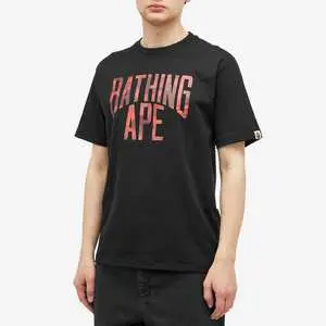 A BATHING APE Colour Camo Bathing Ape T-shirt - Black