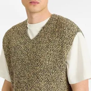Auralee Cotton Cashmere Cord Knit Vest