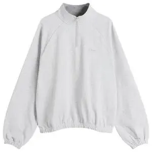 DIME Classic Terry Quarter Zip Sweatshirt - Heather Gray