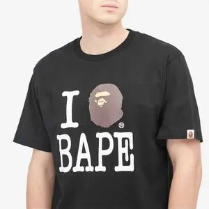 A BATHING APE I Love T-shirt - Black
