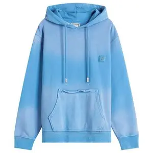 WOOYOUNGMI Washed Back Logo Hoodie - Blue