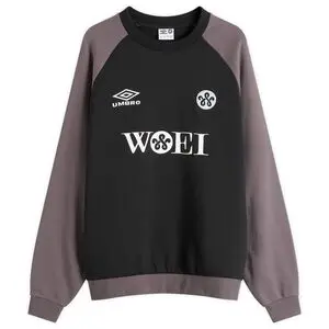UMBRO X Woei Crew Sweatshirt - Black/grey