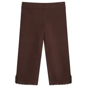 HOUSE OF SUNNY Classic Capri Pants - Coffee