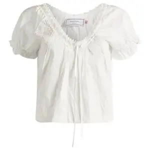 HOUSE OF SUNNY Sea Breeze Cotton Top - Ivory
