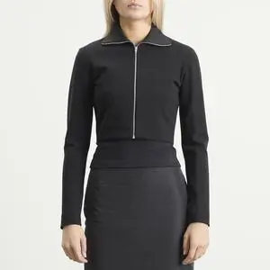 JIL SANDER Zip Up Jacket With Ribbed Collar