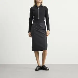JIL SANDER Zip Up Jacket With Ribbed Collar