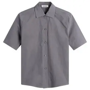 JIL SANDER Short Sleeve Boxy Shirt - Tarmac