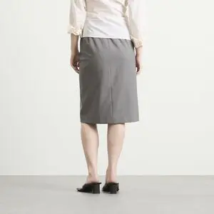 JIL SANDER High-waist Skirt With Slashed Side Waistband