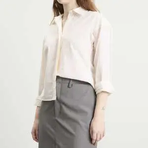 JIL SANDER High-waist Skirt With Slashed Side Waistband