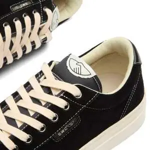 S.W.C STEPNEY WORKERS CLUB Dellow 02 Suede Sneaker - Black/white