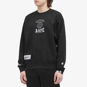 AAPE BY *A BATHING APE Camouflage Crewneck Sweatshirt
