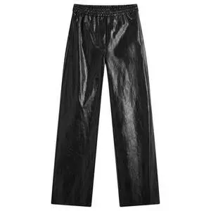 WEEKEND BY MAX MARA Plutone Faux Leather Trouser - Black