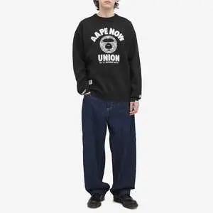AAPE BY *A BATHING APE Aape Union Monogram Knit Sweater