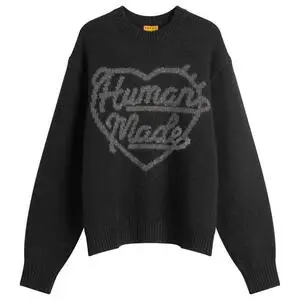 HUMAN MADE Heart Knit Sweater - Black