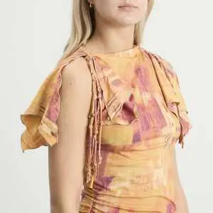 Isabel Marant Étoile Janick Mini Dress - Orange