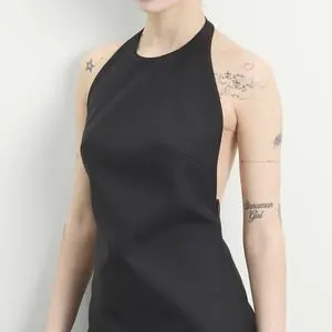 RÓHE Rohe Pleated Muslin Halter Dress
