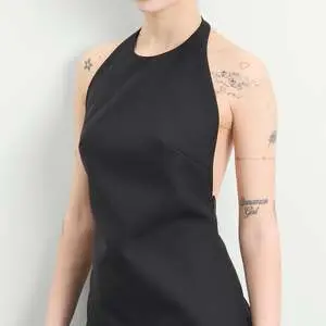 RÓHE Halterneck Pleated Maxi Dress