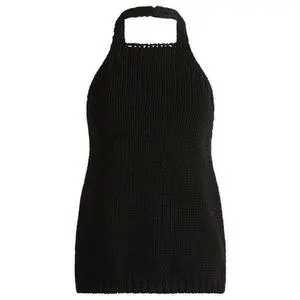 RÓHE Rohe Chunky Knit Halter Top - Black