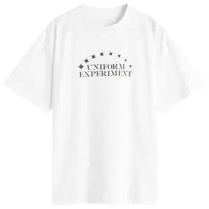UNIFORM EXPERIMENT Stencil Logo T-shirt - White