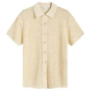 Good American Crochet Shirt - Ecru