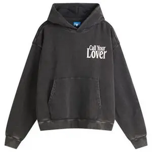 MARKET Call My Lover Hoodie - Washed-black