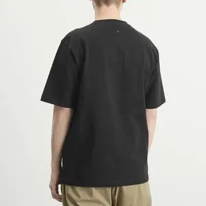 SNOW PEAK Recycled Cotton T-shirt - Black
