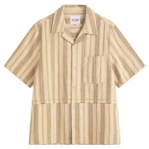 ACMH BY MAGIC CASTLES Friction Stripe Vacation Shirt - Beige