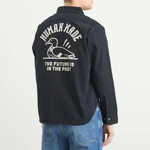 HUMAN MADE Work Shirt With Graphic Back Print