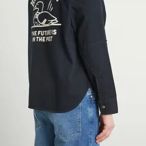 HUMAN MADE Work Shirt With Graphic Back Print