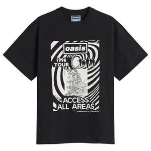 PLEASURES X Oasis All Access T-shirt - Black
