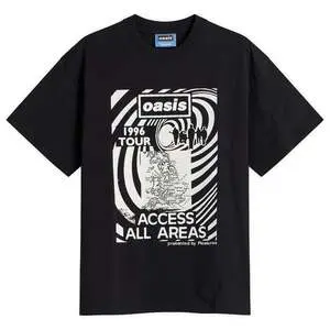 PLEASURES X Oasis All Access T-shirt In | Size: | 100% Cotton | End Clothing - Black