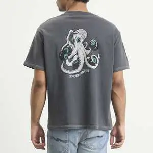 Nudie Jeans Koffe Knock-topus T-shirt