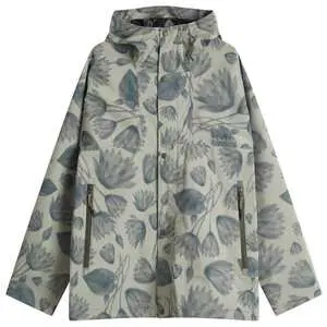 Paul Smith Pixilated Flower Print Hooded Jacket - Brown