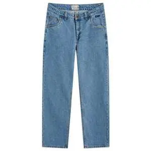 DIME Classic Relaxed Denim Jeans - Blue Washed