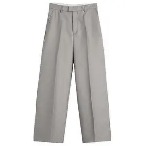 SECOND / LAYER Baggy Hidden Check Tailored Trousers - Grey